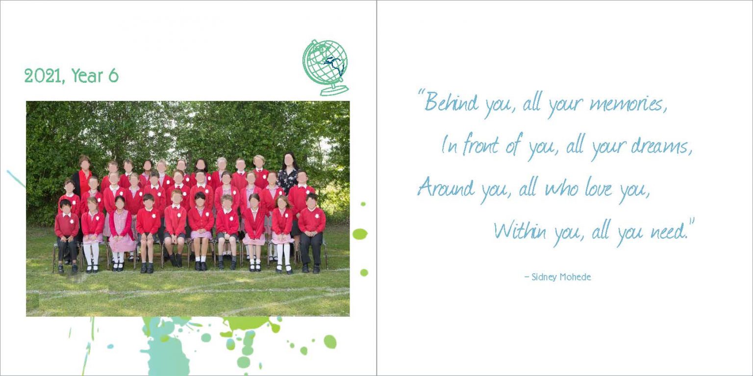 Year 6 School Leavers Memory Book, PTA Fundraiser, Saronti