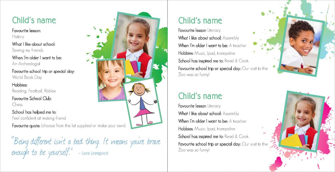 Year 6 School Leavers Memory Book, PTA Fundraiser, Saronti