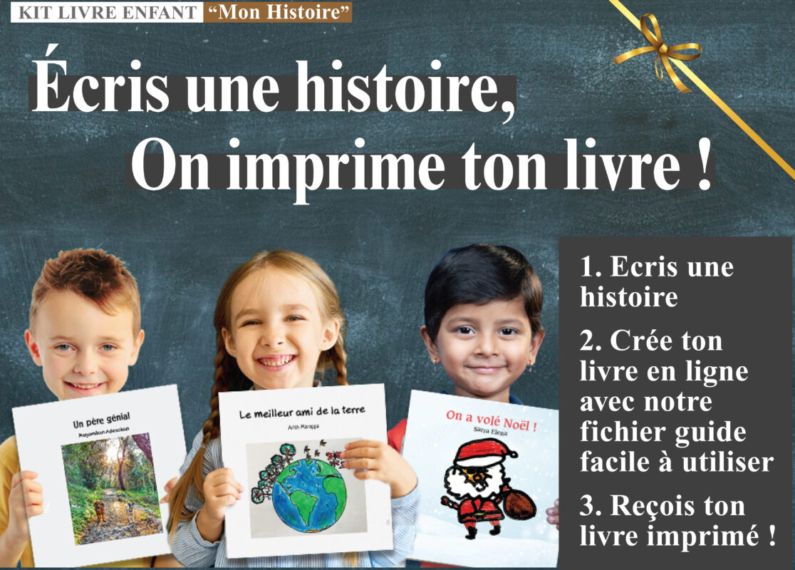 Kit Livre Enfant : Mon histoire illustrée - Je crée mon livre // Saronti